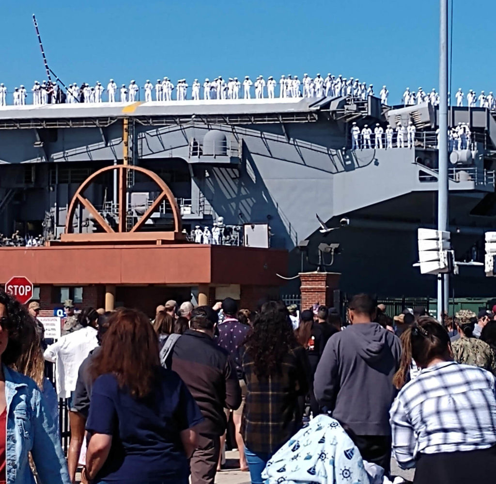 Welcome Home USS GEORGE H.W. BUSH – Helping the Home Front
